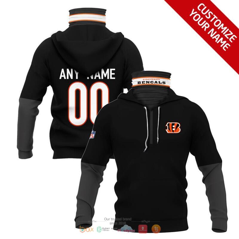 Personalized NFL Cincinnati Bengals Black hoodie mask - Alienscustom