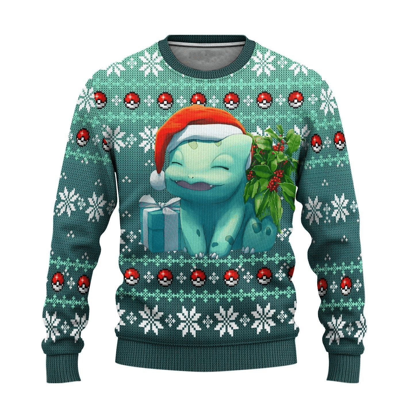 Pokemon Anime Bulbasaur 19 Ugly Sweater - Alienscustom