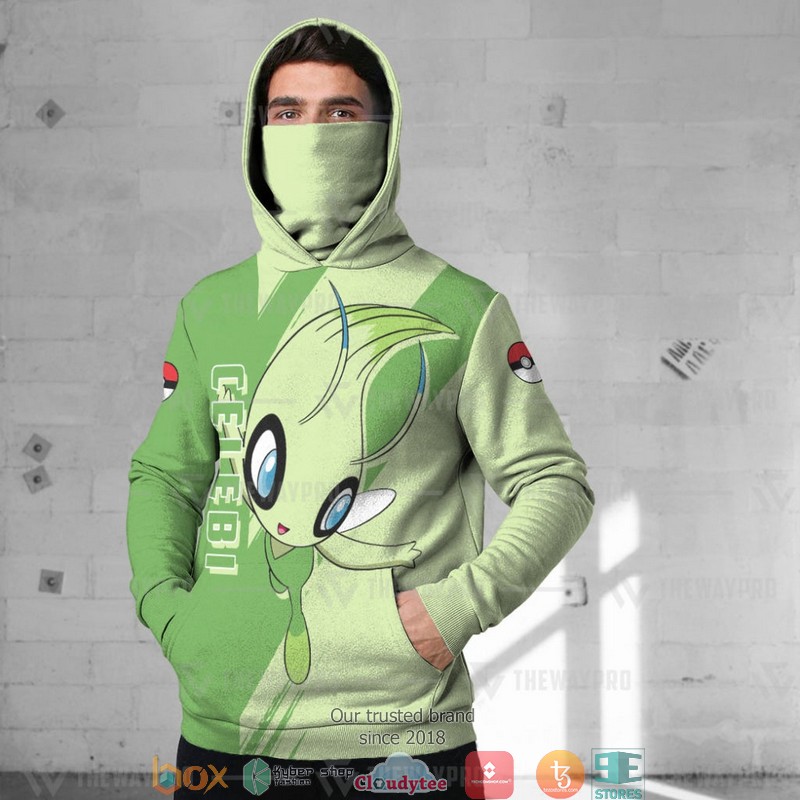 Pokemon Celebi Snood Mask Hoodie - Alienscustom